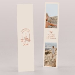 Faire-part de communion Petite chapelle - Terracotta